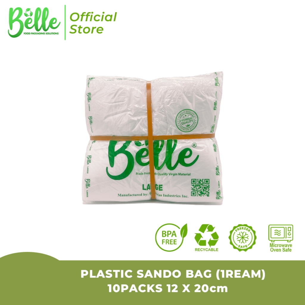 BELLE PLASTIC SANDO BAG 10PACKS 1000PCS (LARGE, MEDIUM, MINI, TINY ...
