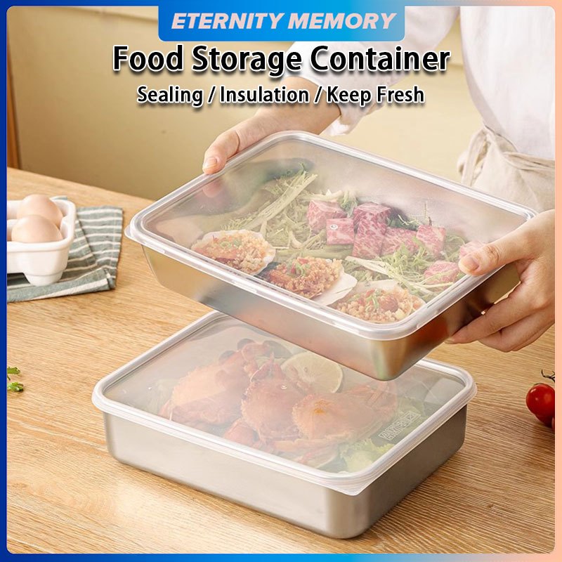 304 Stainless Steel Fresh Keeping Box Kitchen Refrigerator Fresh ...