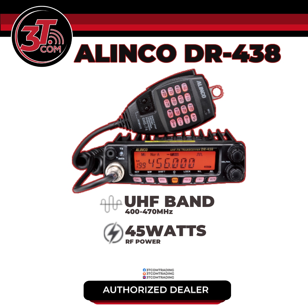 ALINCO DR-438 UHF Band BASE RADIO (ORIGINAL) | Shopee Philippines