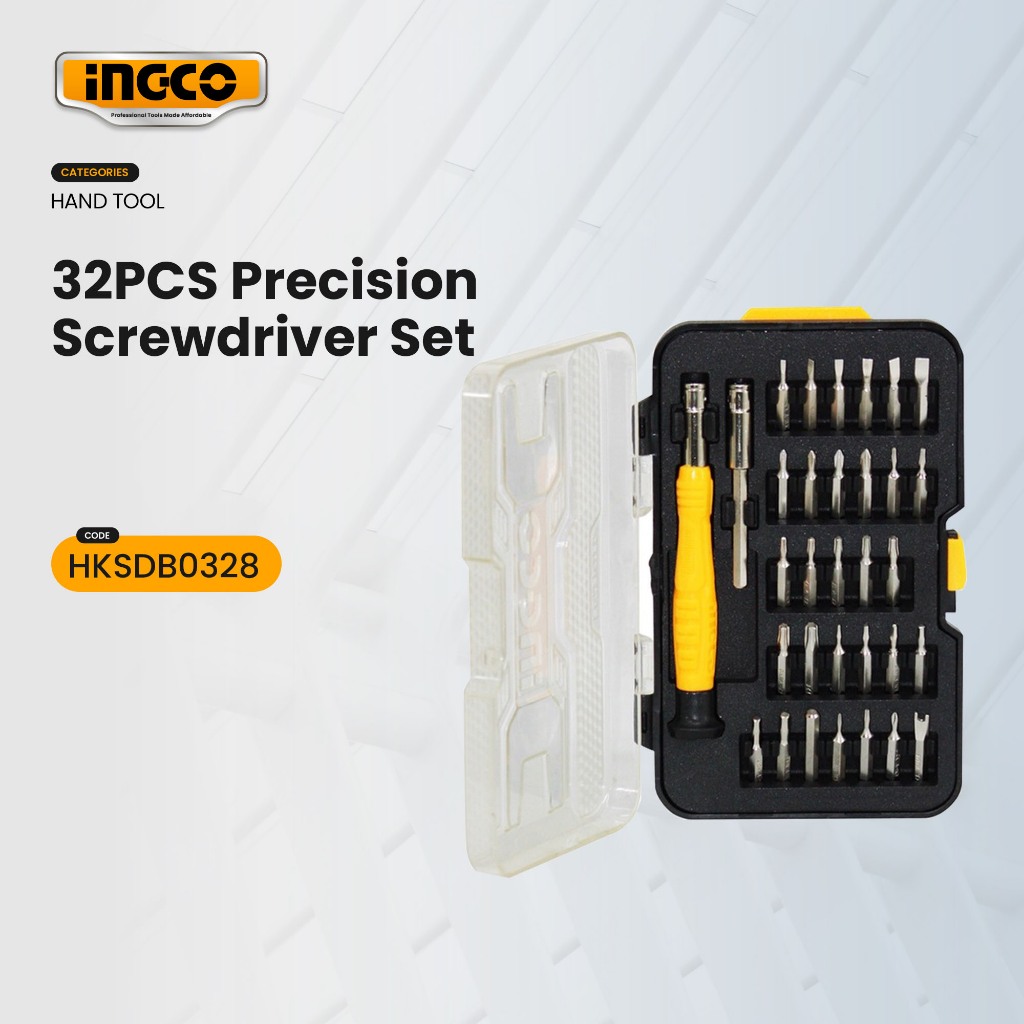 Ingco 32pcs Precision Screwdriver Set HKSDB0328 IHT | Shopee Philippines