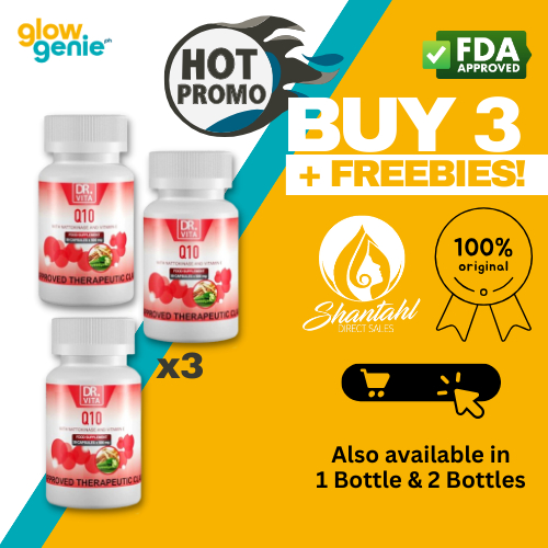 Dr. Vita Q10 with Nattokinase and Vitamin E 500mg 30 capsules (3 Bottles) | Shopee Philippines