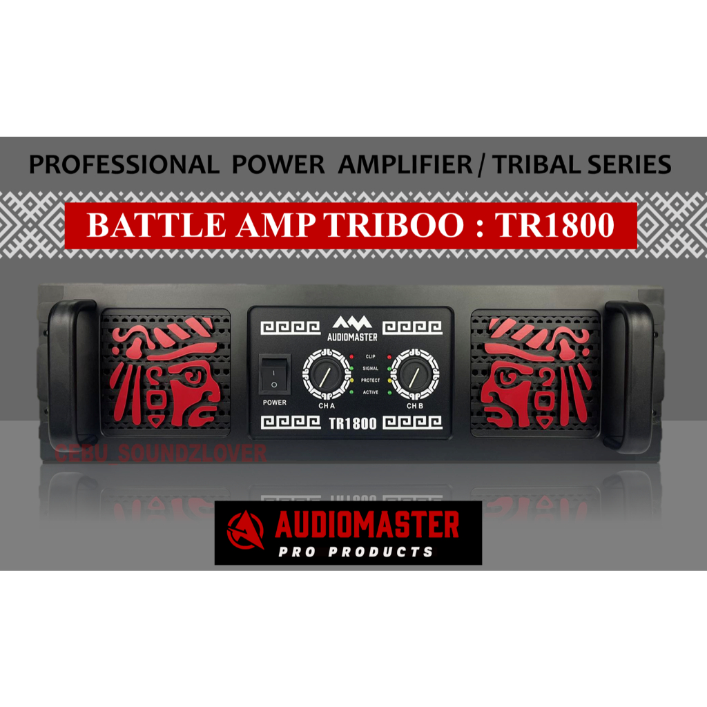 Audiomaster Tribal Series Battle Power Amplifier TRIBOO TR1800 Battle ...