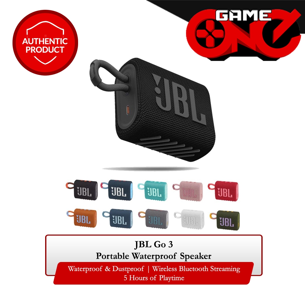 JBL Go 3 Portable Waterproof Speaker | Shopee Philippines