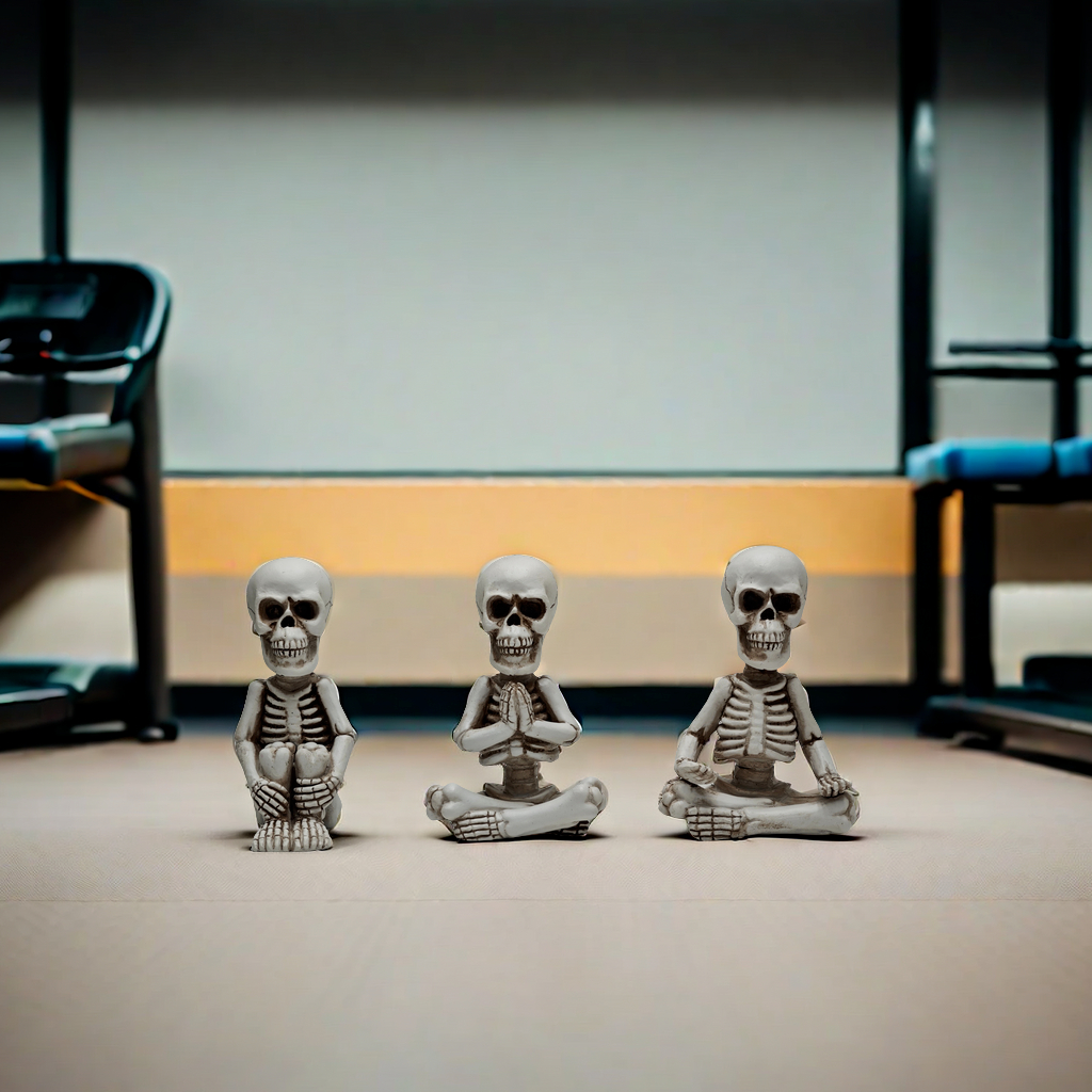 COD 3 Piece Skull Thinker Statue Sturdy Thinker Pose Statue Home Living ...