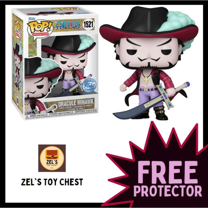 Funko Pop! One Piece: Dracule Mihawk FSE with Free Protector [Zel's Toy ...