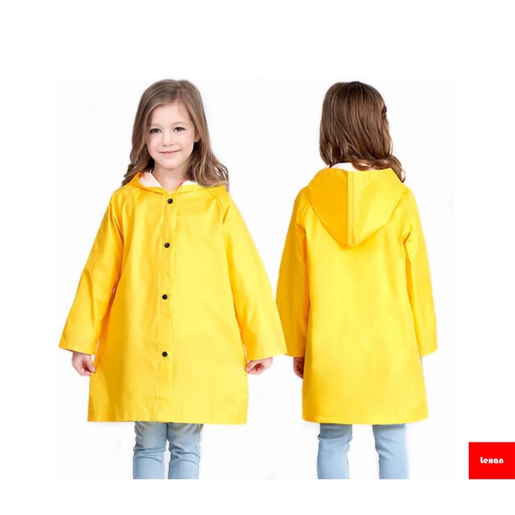 Lexan Heavy Duty Raincoat for Kids Unisex Kapote (6 to 12 years old ...