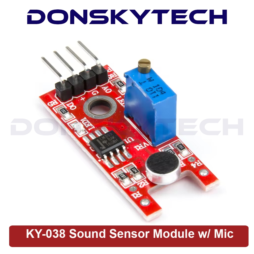 Ky 038 Sound Sensor Module Microphone Board For Arduino And Raspberry
