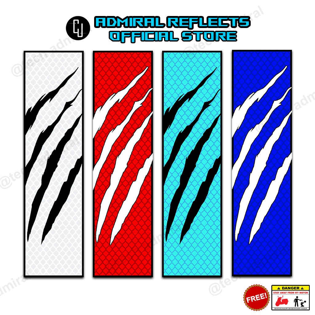 Alloy Top Box Sticker Waterproof Dragon Scratch Edition (REFLECTORIZED ...