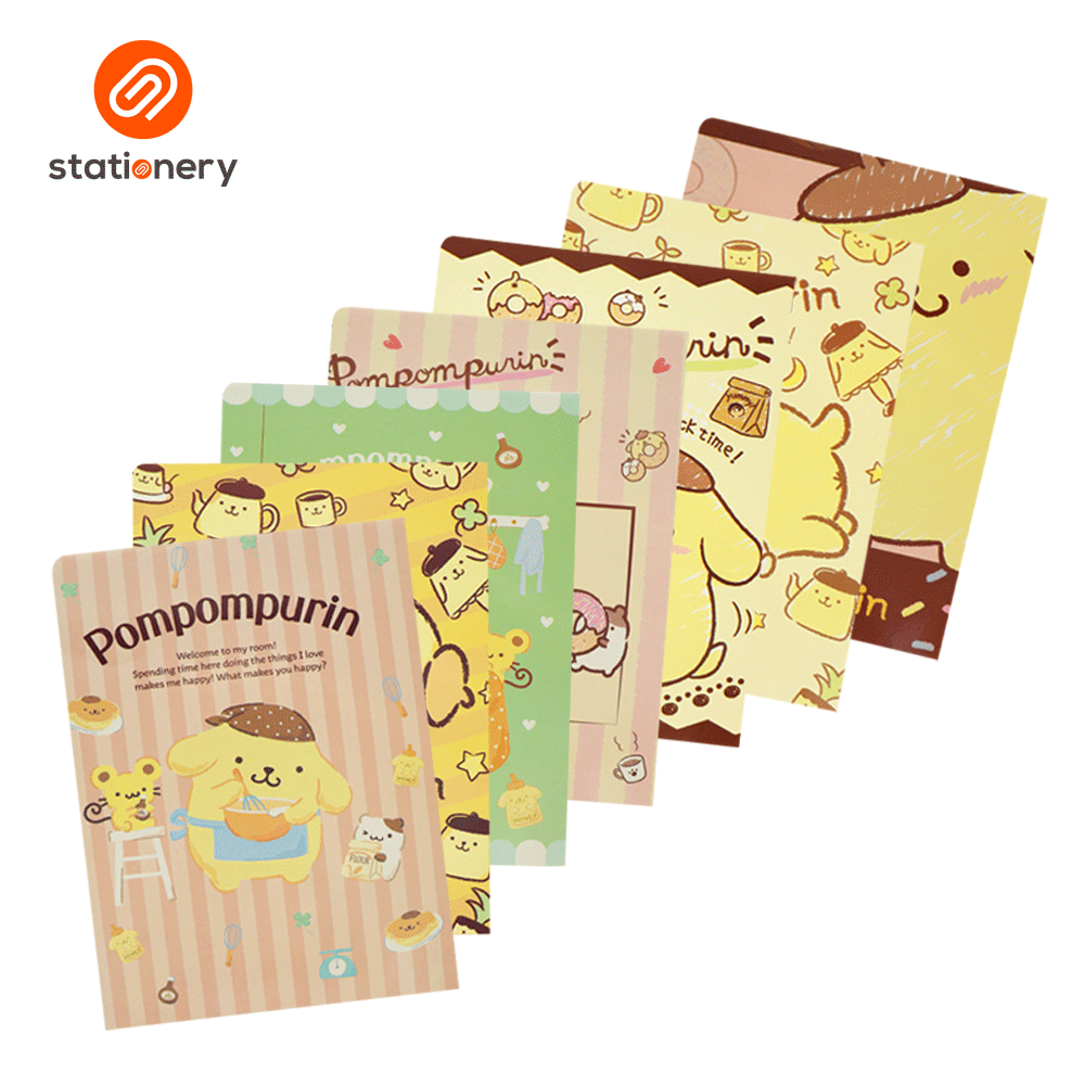 Pompompurin Writing Notebook 80lvs Pack of 7 | Shopee Philippines