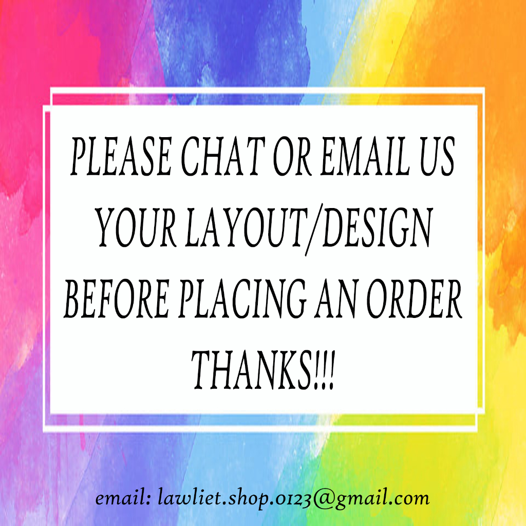 BACK TO BACK CUSTOMIZED / YOUR LAYOUT / YOUR DESIGN (LAMINATED/PVC ...