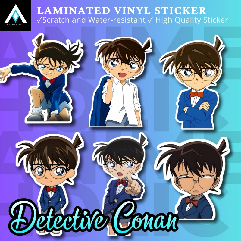 DETECTIVE CONAN STICKERS LAMINATED VINYL ~ ANIMEHOLIC | Shopee Philippines