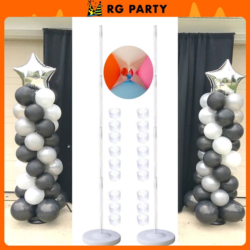 Balloon Column Stand Base & Pole Balloon Arch base Party Balloon pillar ...