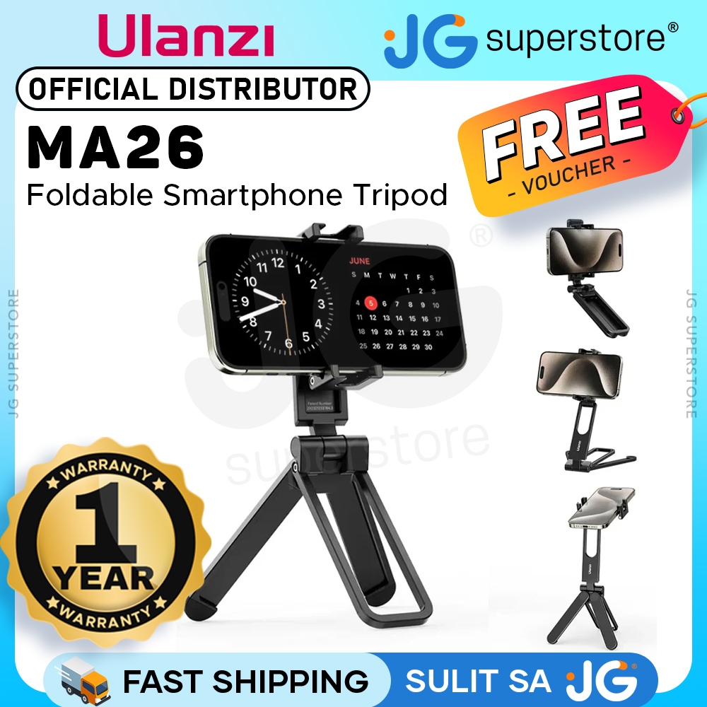 Ulanzi MA26 Foldable Pocket Phone Tripod Expand and Fold with 360 ...