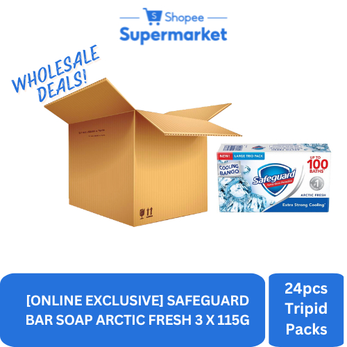 [ONLINE EXCLUSIVE] Safeguard Bar Soap Arctic Fresh 3 x 115g | Shopee Philippines