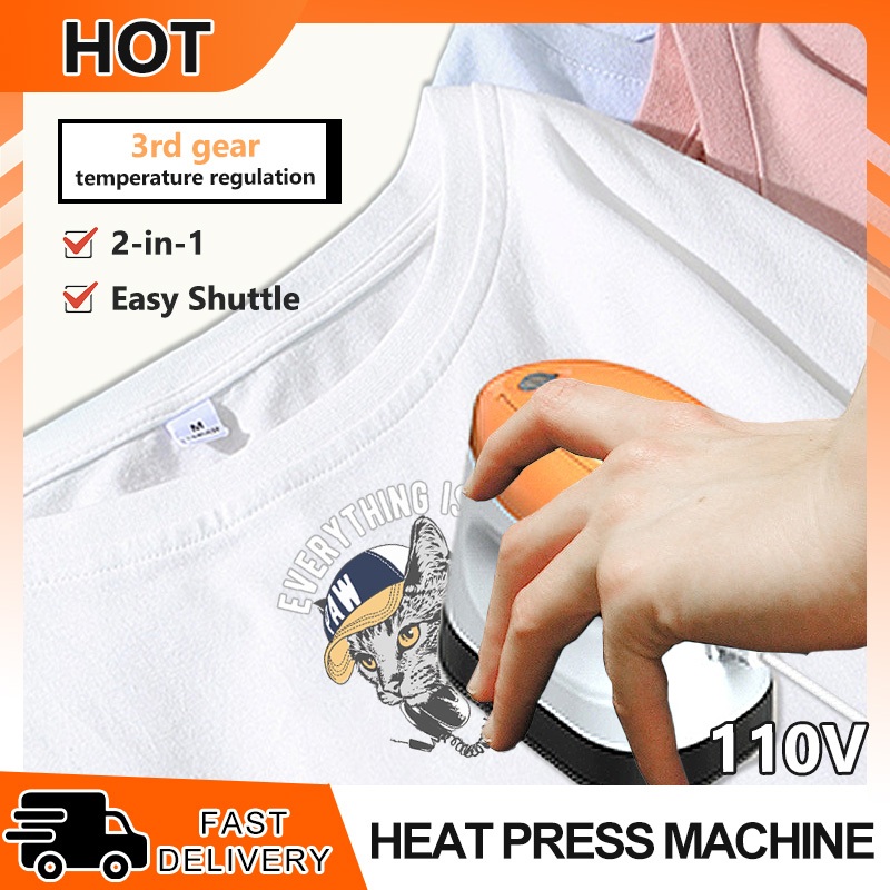 Anti Scald MINI Heat Press Machine T-Shirt Printing Heating Transfer ...