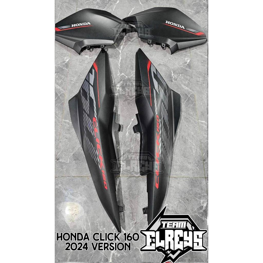 STOCK HONDA BODY & SIDE FRONT COVER FOR CLICK 160 2024 (MATTE BLACK ...