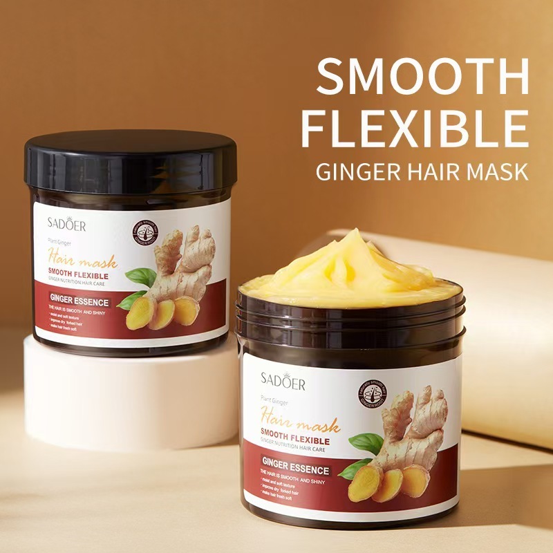 Sadoer Ginger Hair Mask Moisturizing Repair Hair Treatment Hair Film Smoothing Conditioner 500g ...