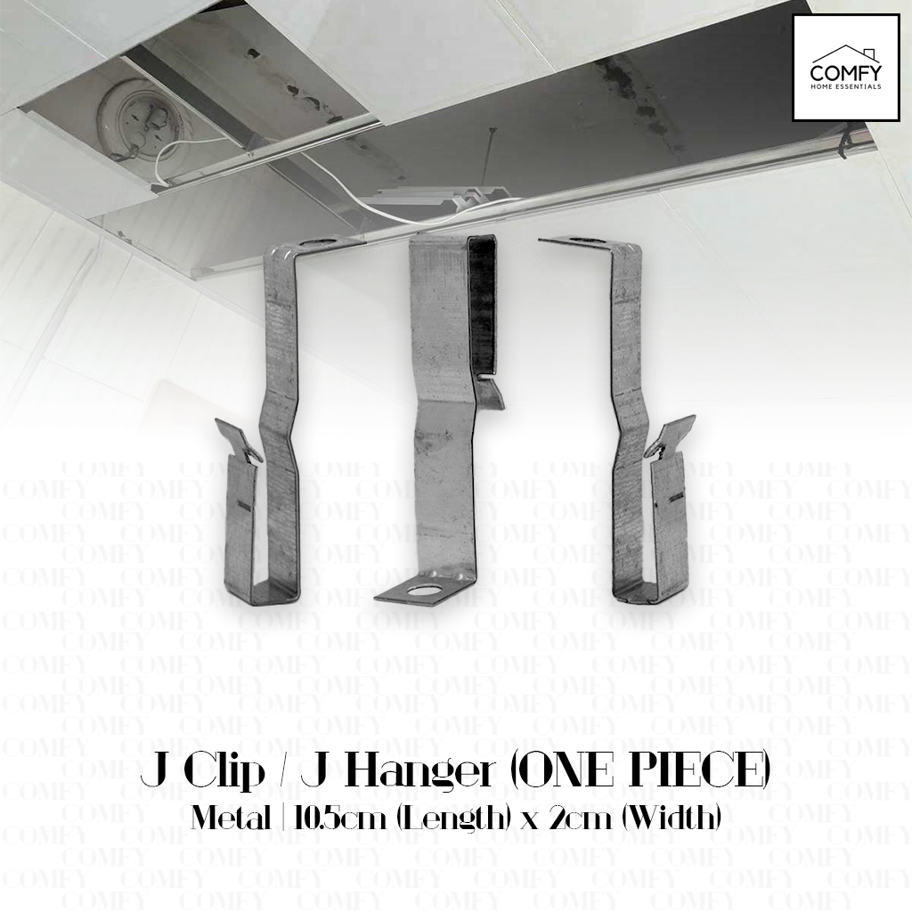 (PER PIECE) Metal J Clip for Ceiling J Hanger Bracket for Threaded Rod ...