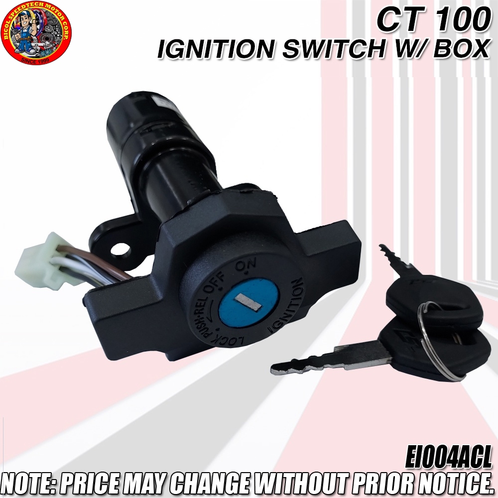 CT 100 IGNITION SWITCH WITH BOX (EI004ACL) | Shopee Philippines