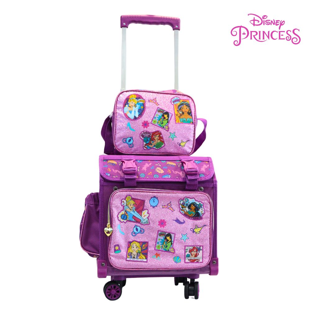 Disney Princess Glitter Box Type Trolley Bag | Shopee Philippines