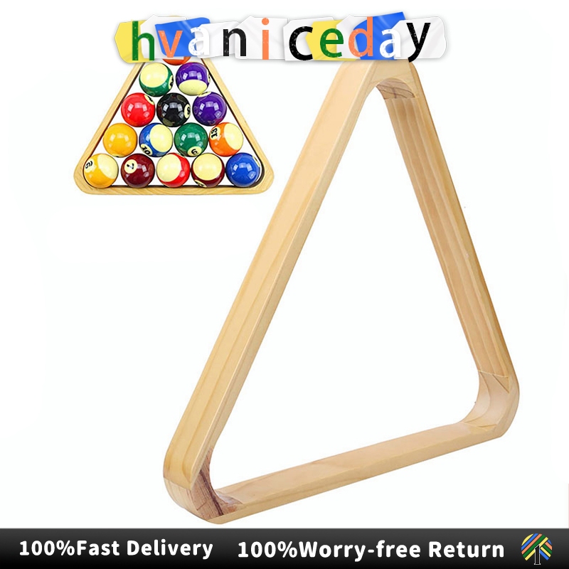 Billiard Triangle Rack 2-1/4 Pool Balls Wood Billiard Triangle Rack ...