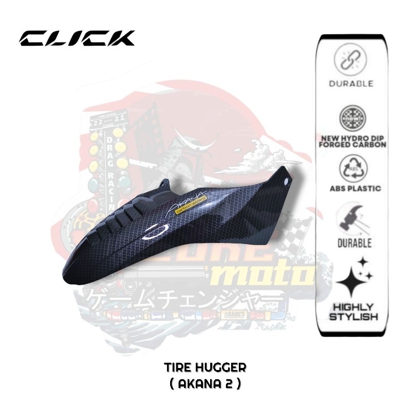 Honda Click v2 &v3 (125 & 150i) tire hugger / mud guard / fender ...