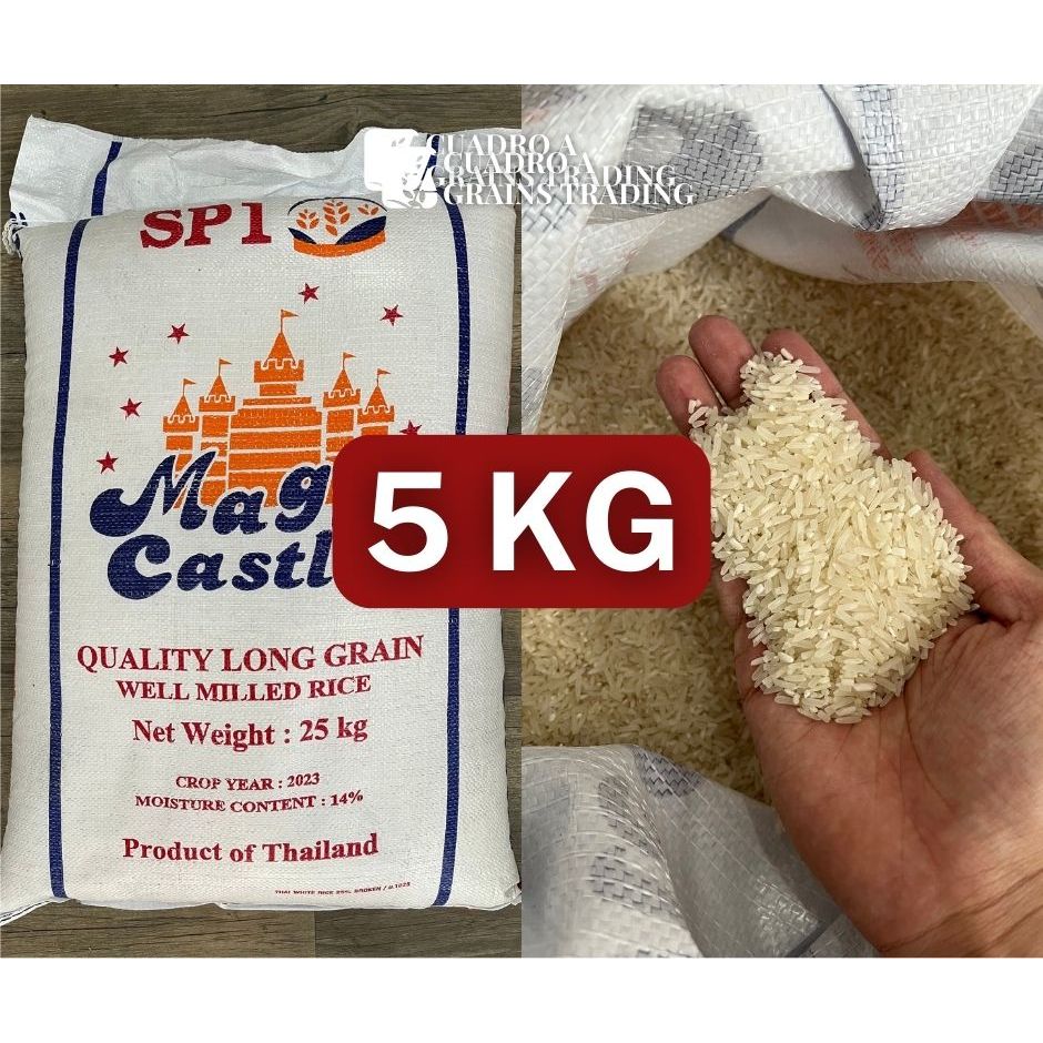 Magic Castle (White) Quality Long Grain Well Milled Rice Bigas 5 kg ...