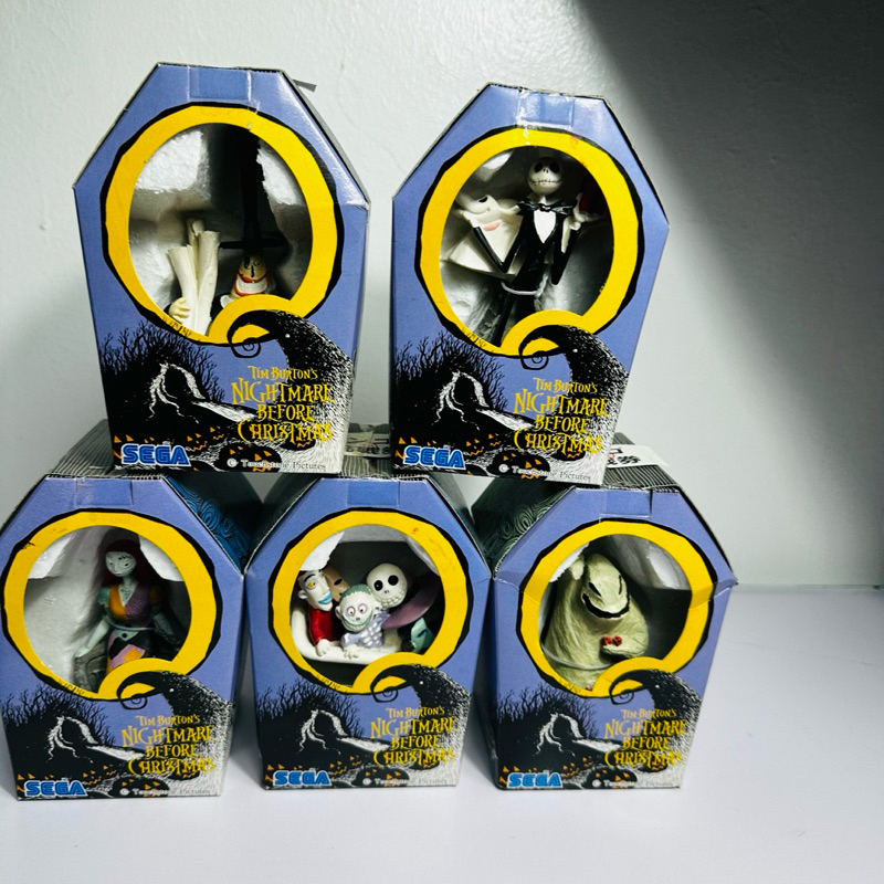 TIM BURTONS NIGHTMARE BEFORE CHRISTMAS 1998 SEGA Figure Set of 5 ...