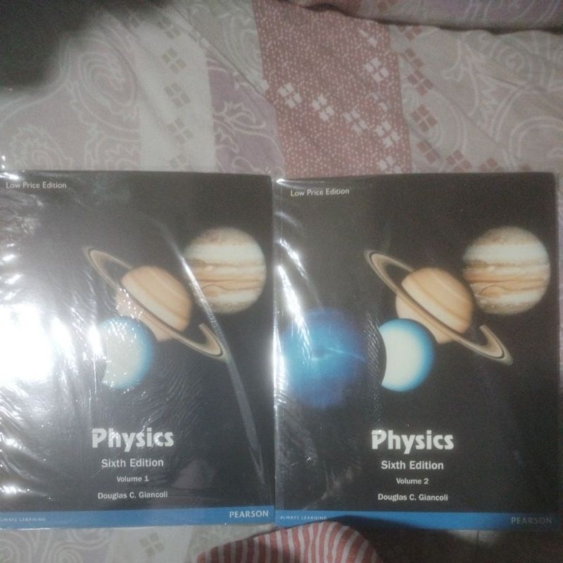 Physics sixth edition volume 1and 2 by Giancoli | Shopee Philippines
