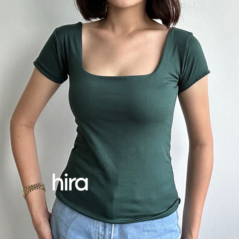 HIRA • Double Lining Squareneck Full length Top For Women Basic Top ...