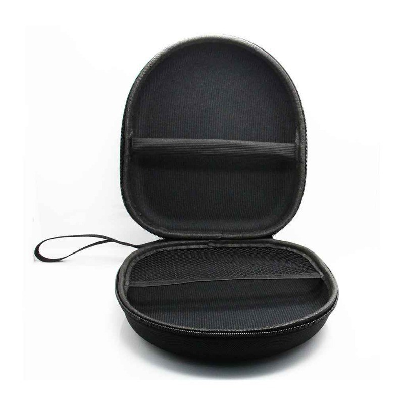 Durable Nylon Headphone Carrying Case with Mesh Pocket - Large (22x19x6 ...