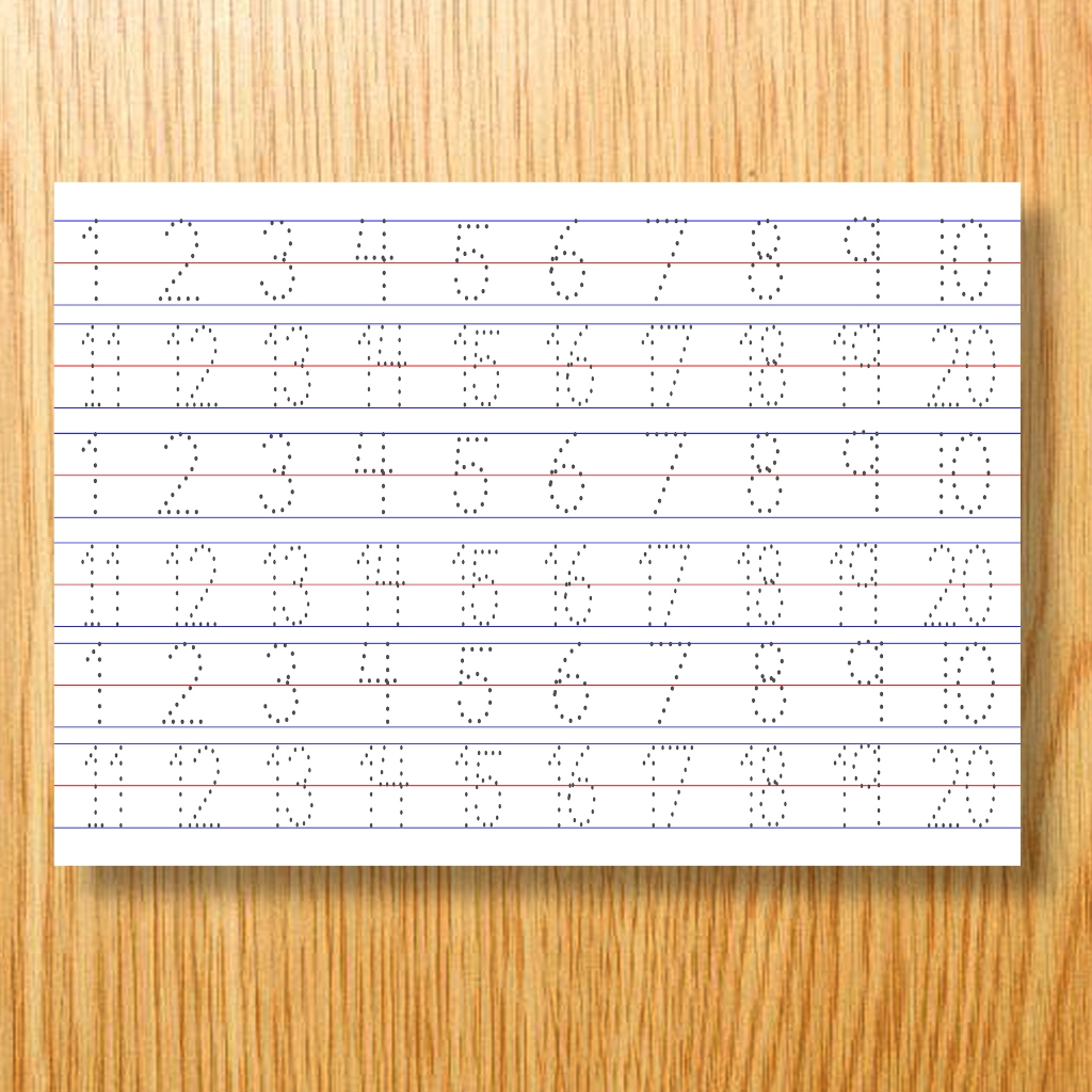 Numbers 1-20 Tracing Pad for Kids Education Learning Material | Shopee ...