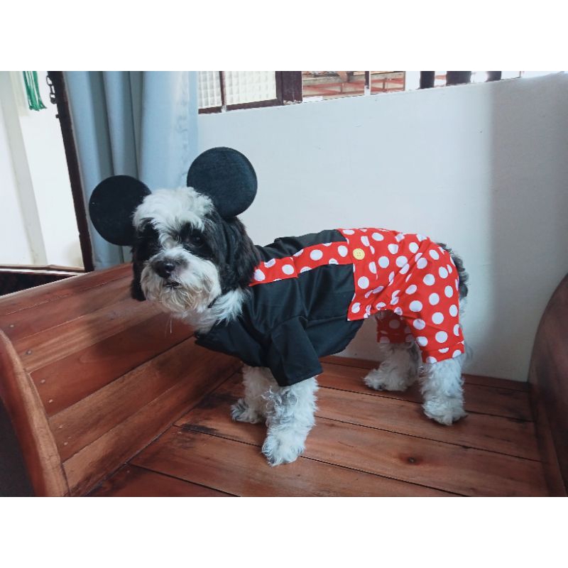 Mickey Mouse Jumpsuit/costume for small dogs (Inspired) | Shopee ...