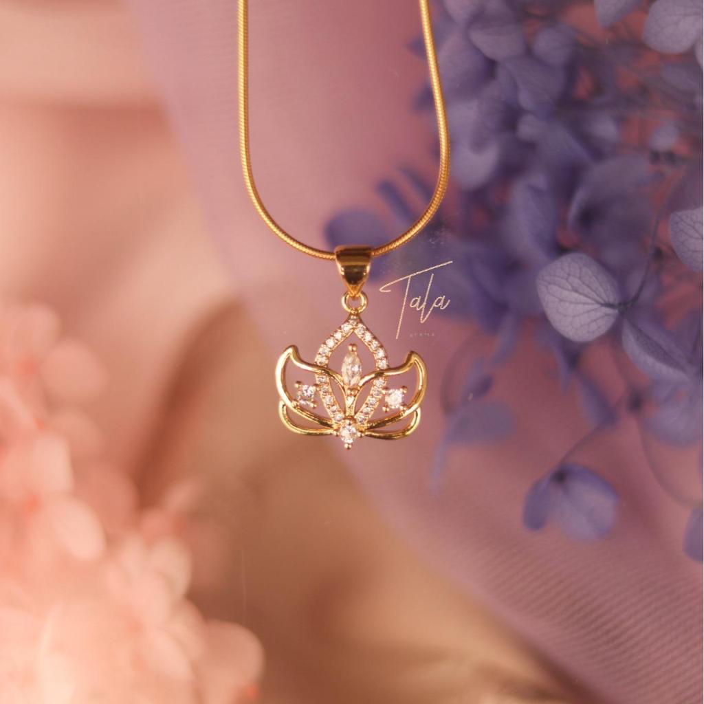 TALA by Kyla Jasmine Lotus Tiara Necklace Copper Collection with Tala ...