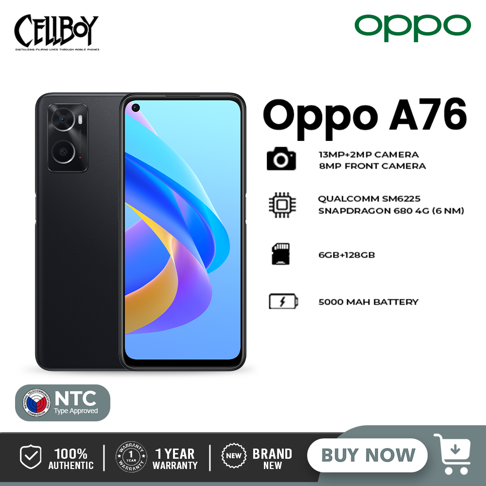Oppo A76 6GB RAM + 128GB Internal Storage Smartphone (Cellboy ...