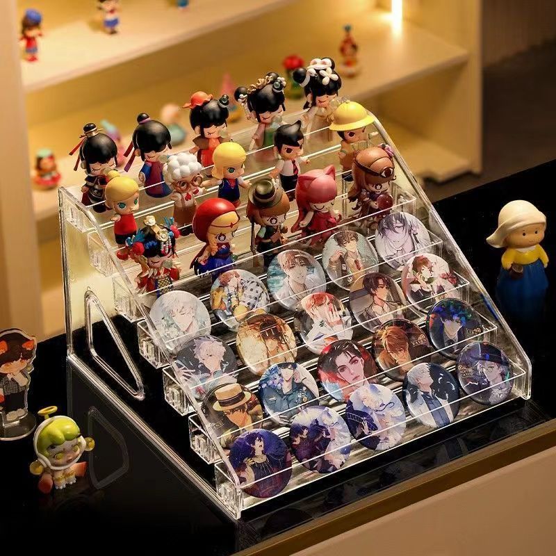 Acrylic Multilayer Figure Toy Badge Ladder Display Rack Card Display ...