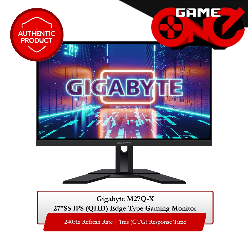 Gigabyte M27Q-X 27”SS IPS 2560 x 1440 (QHD) Edge Type Gaming Monitor ...