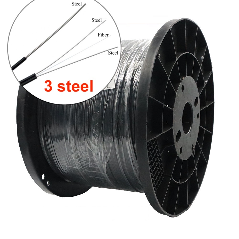 Eterlink FOC Fiber Optic Cable Single Core 1km 1000m/500m Pure Black ...