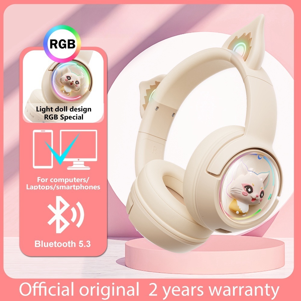 Onikuma B60 Bluetooth Headphones Wireless Headset Gaming Headphone with ...