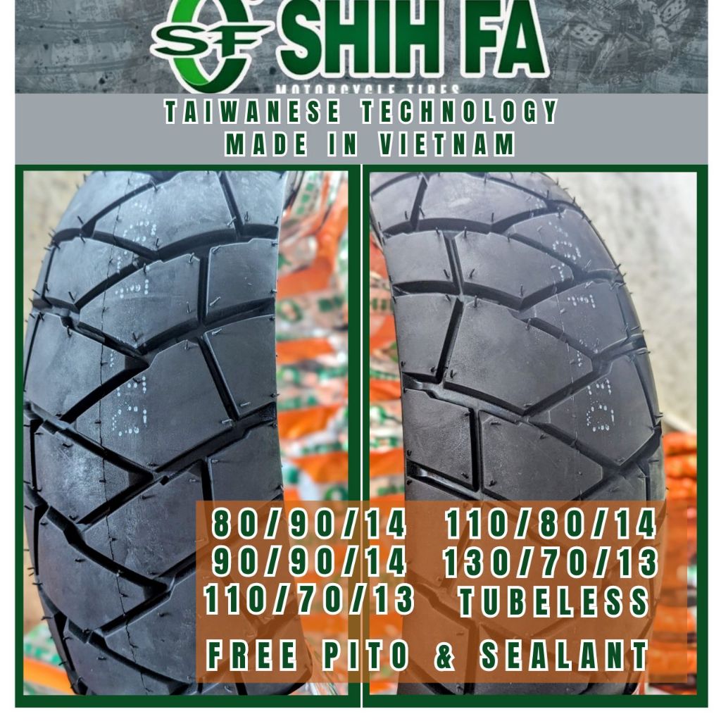 SHIHFA 80/90-14 90/90-14 110/70-14 130/70-14 110/80-14 DUAL SPORT TIRES ...