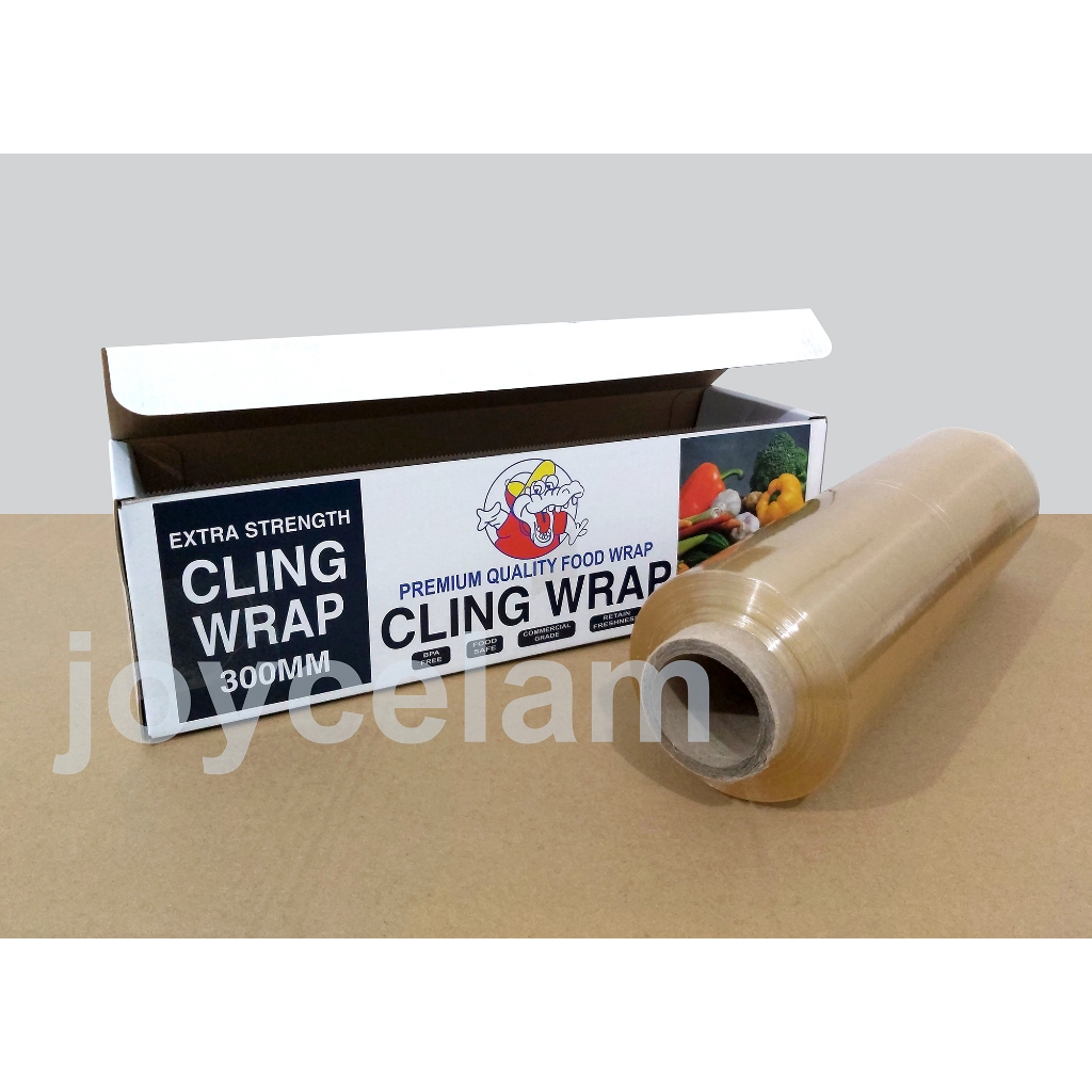 Croco Plastic Food Wrap Cling Wrap (with Dispenser!) 12 inches x 300 ...