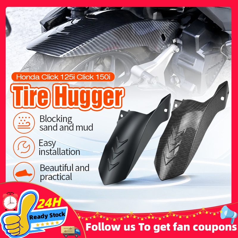 Rear Tire Hugger Honda Click 125i 150i V3 V2 V1 Carbon Black Mud Guard ...