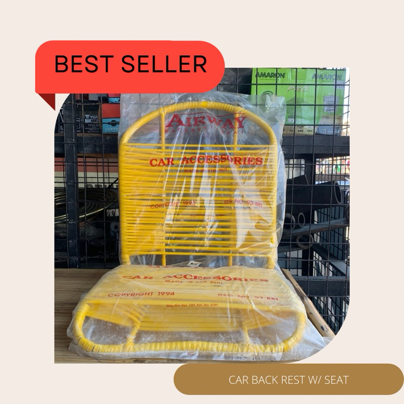 (100% Original) AIRWAY Car Back Rest with Seat | Shopee Philippines