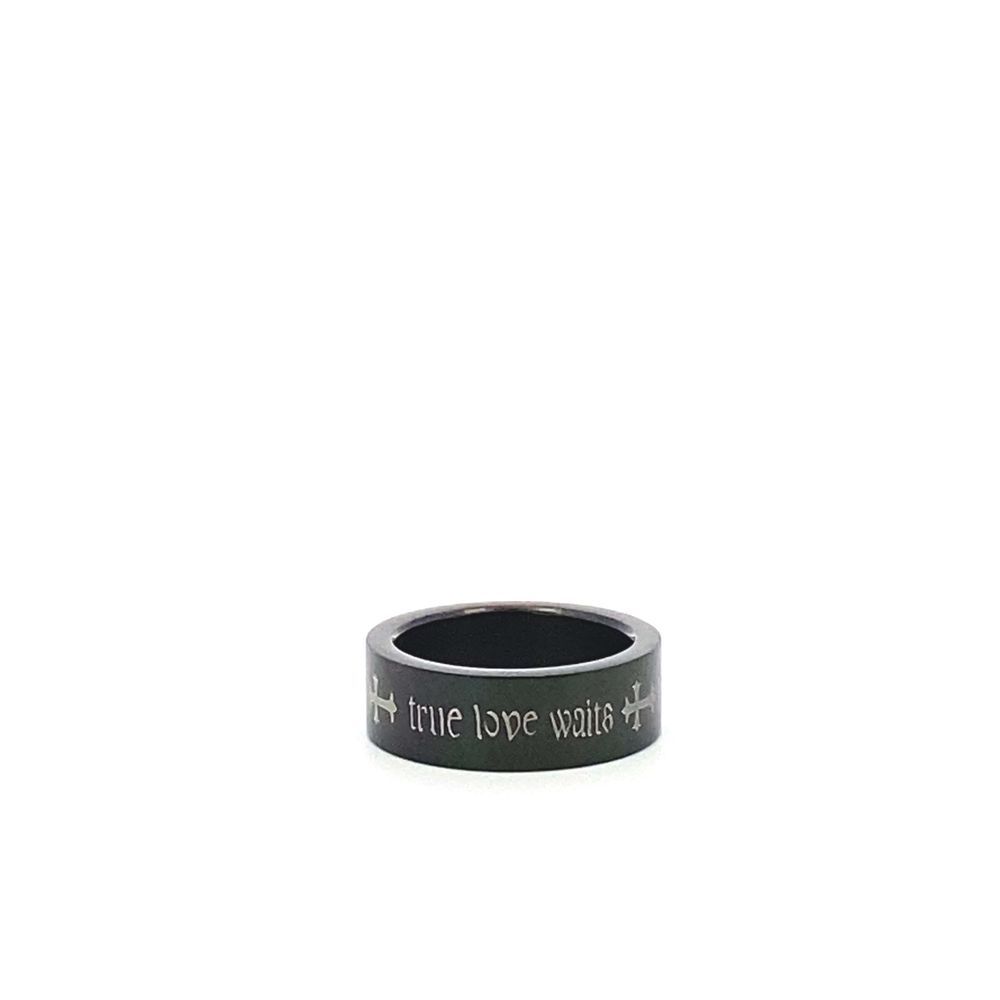 Mio Mio by Silverworks Stainless Steel True Love Waits Ring For Men ...