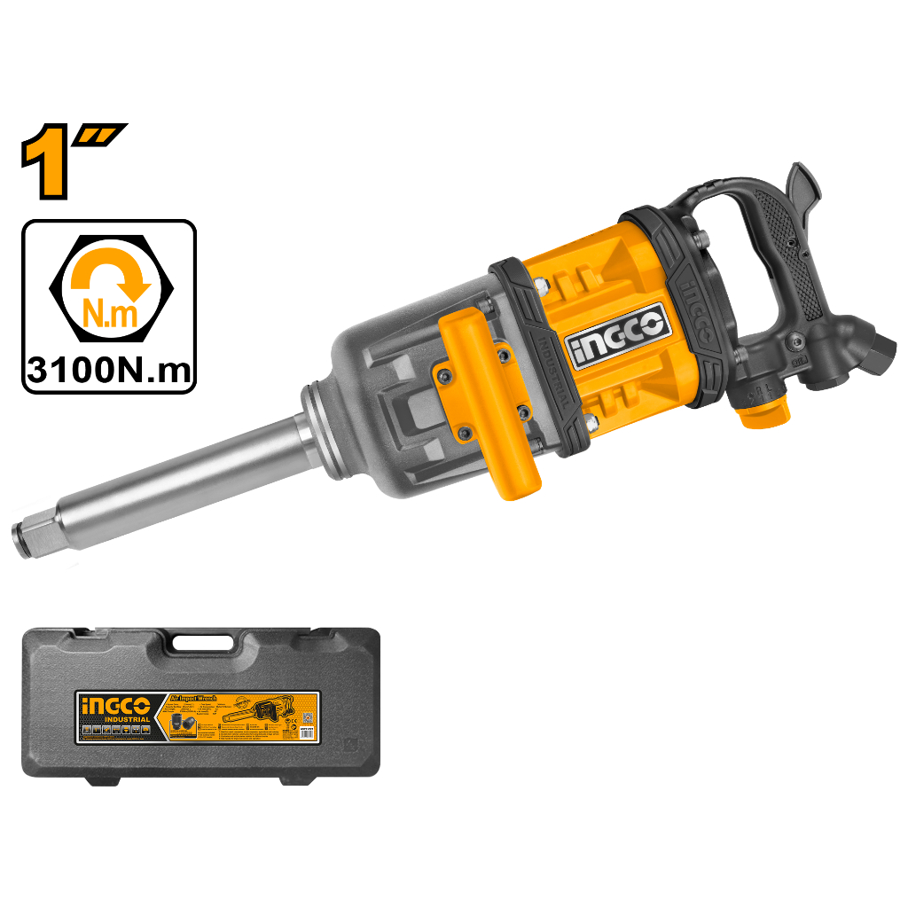 Ingco AIW11222 1" Pneumatic Air Impact Wrench for Tire & Lug Nuts (FOR ...