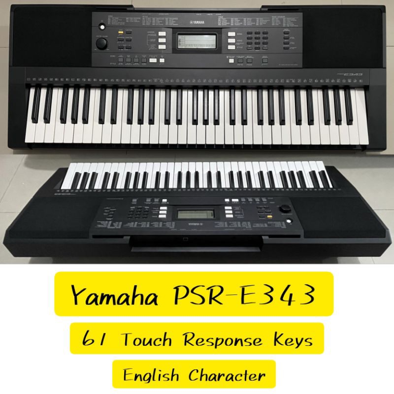 Yamaha PSR-E343 (61 Touch Response Keys) | Shopee Philippines