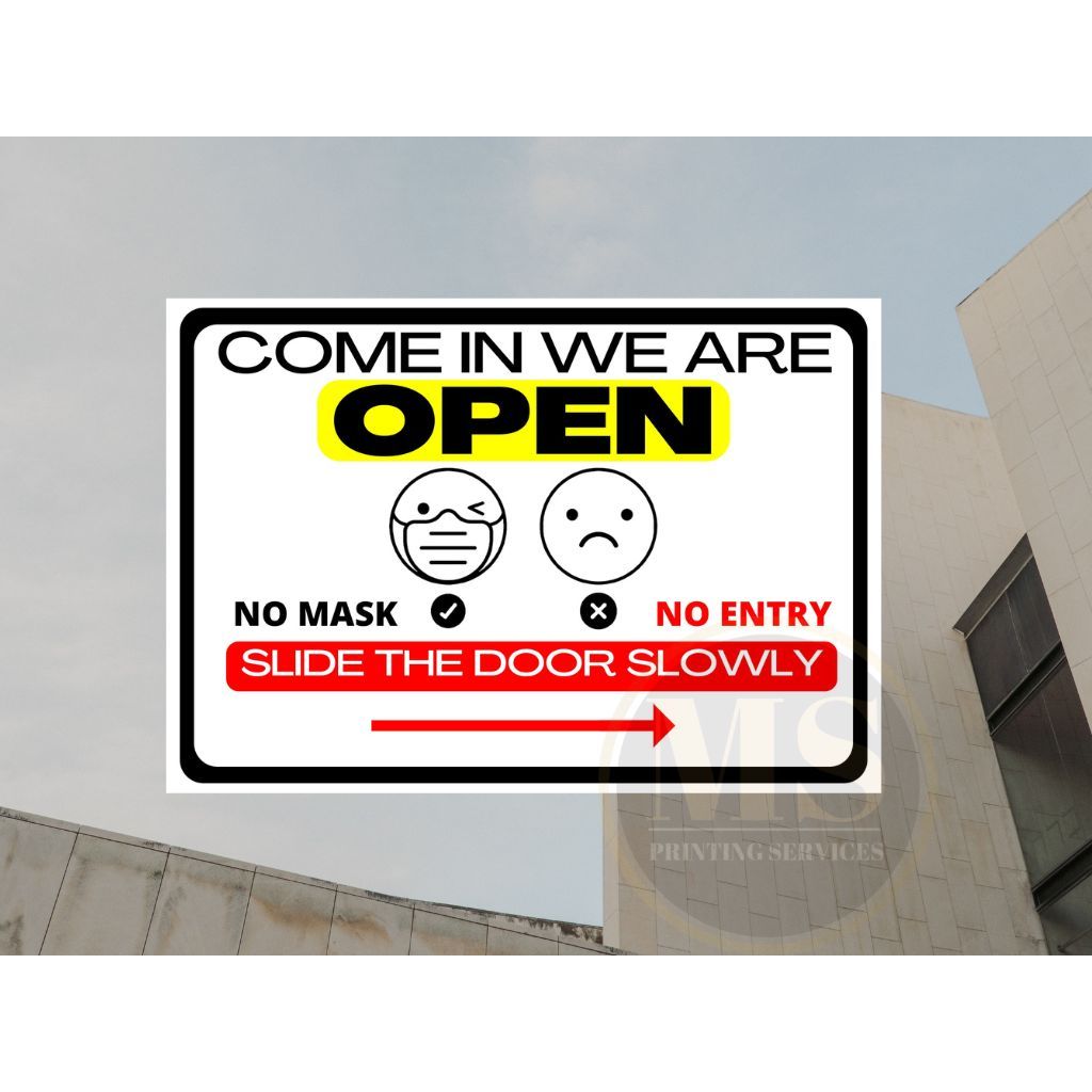 Open Closed Sarado Signage (Laminated Signage and Waterproof Vinyl ...