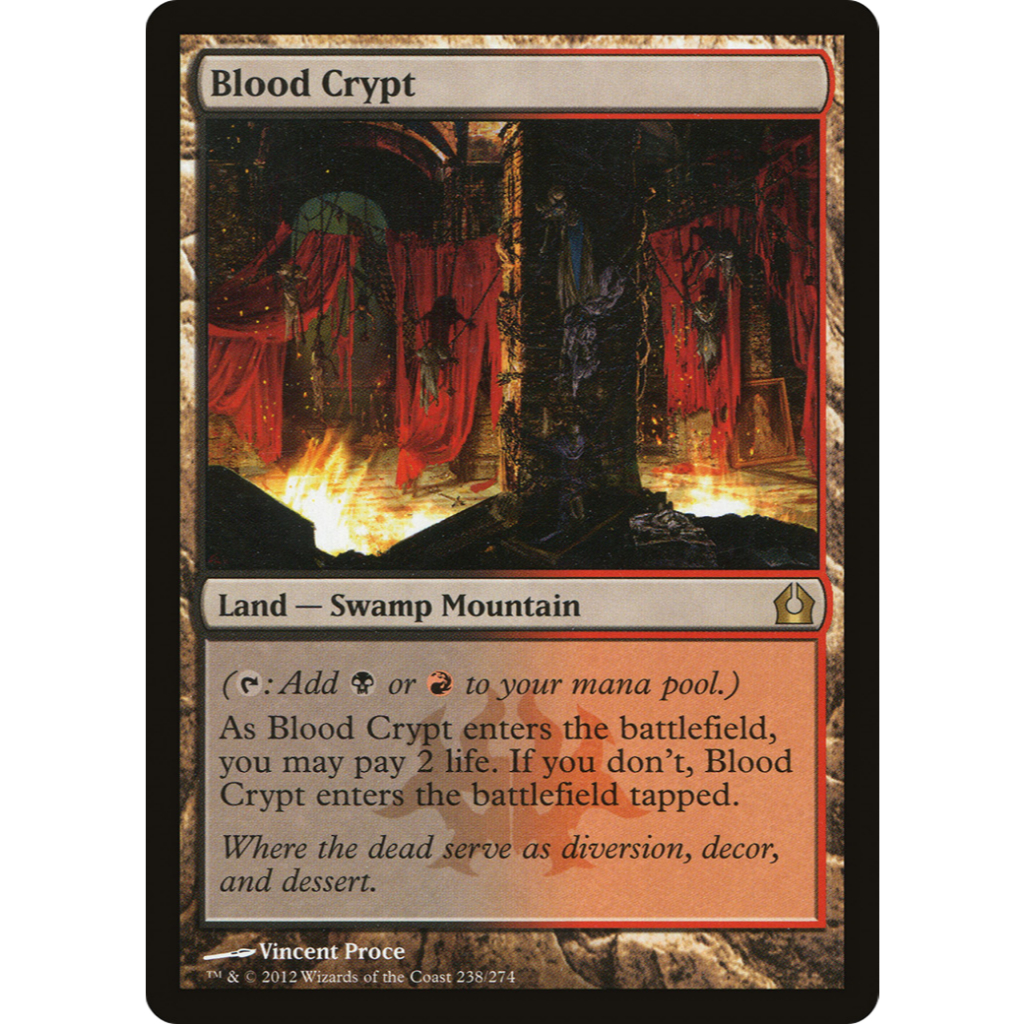 Blood Crypt rtr-238 MTG Proxy Playtest | Shopee Philippines