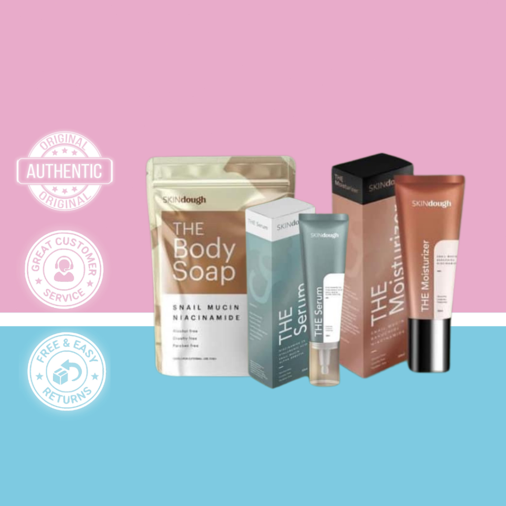 SKINdough THE Serum (Niacinamide 5% + Snail + HA + Alpha Arbutin ...