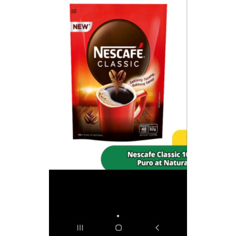 NESCAFE CLASSIC 95g for 48 cups | Shopee Philippines